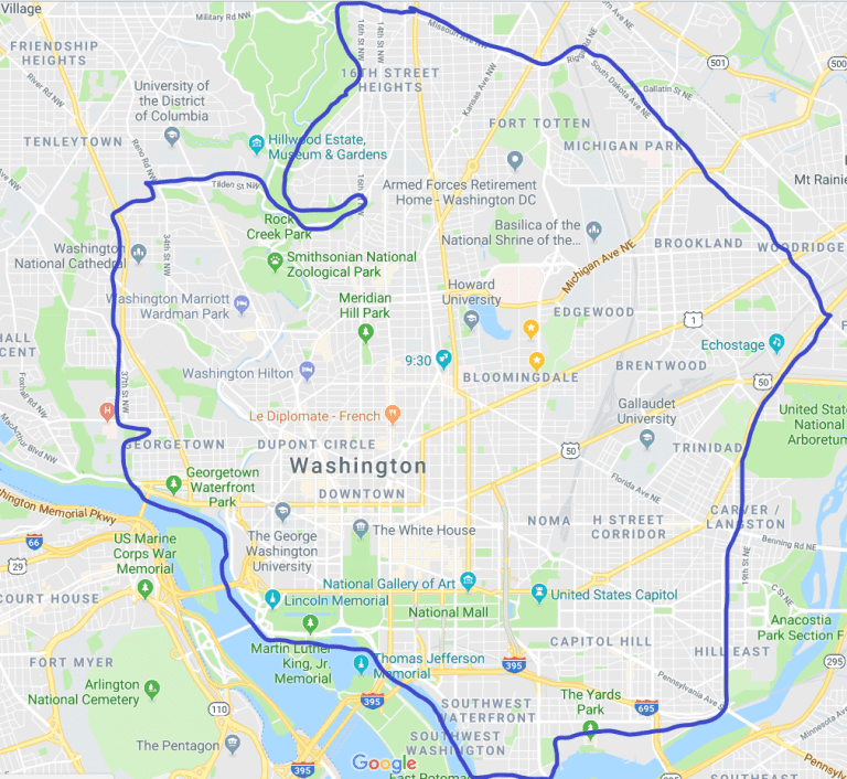 Dog Walking Service Map | Patrick's Pet Care